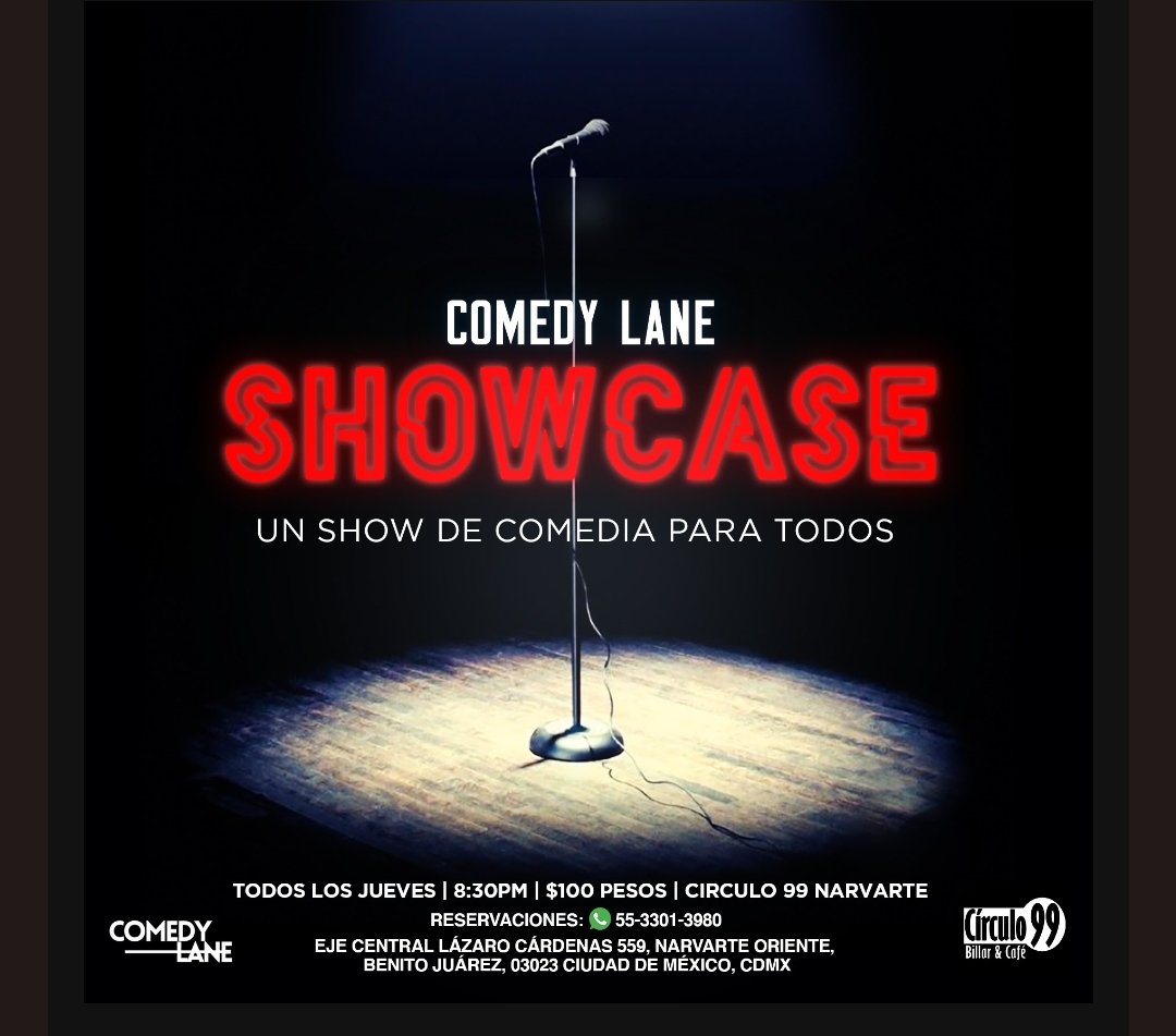 Comedy Lane SHOWCASE, Un show de comedia para todos - MNI NOTICIAS