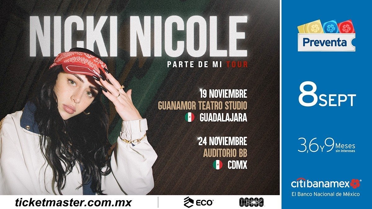 La cantante argentina Nicki Nicole dará dos exclusivos conciertos en ...