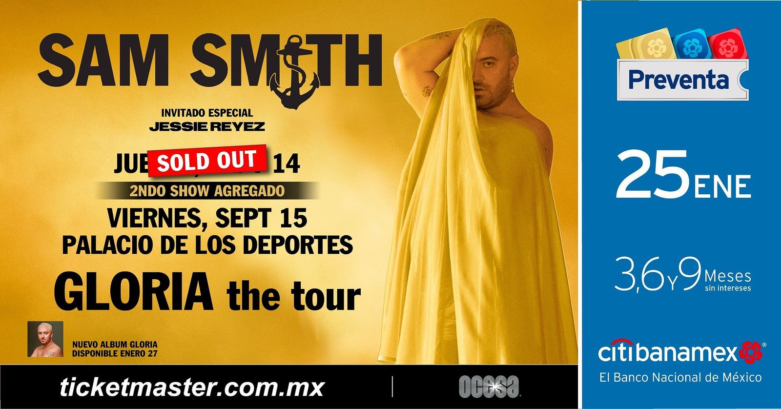 Sam Smith complace a sus fans con nueva fecha en CDMX - MNI NOTICIAS