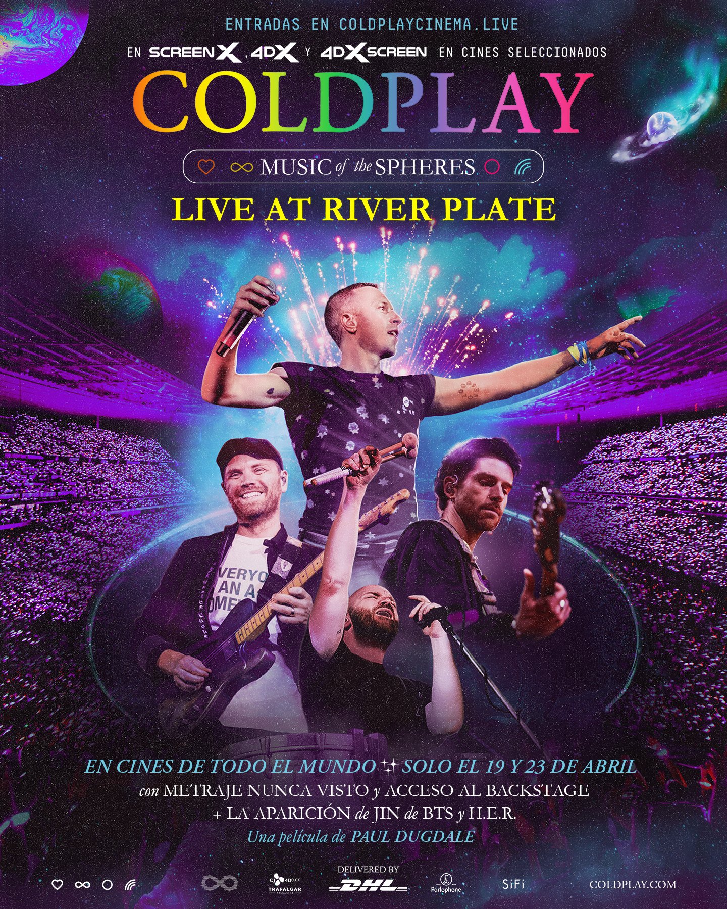 El cine más inmersivo que nunca: Coldplay llega en exclusiva a los ...