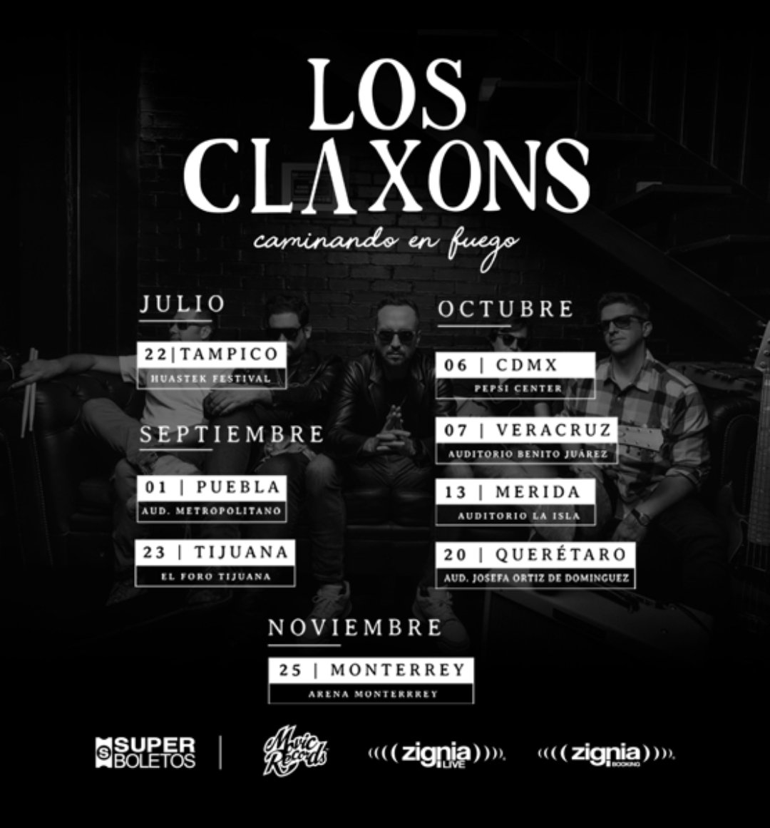 Los claxons, Tour Caminando en fuego 2023, Pepsi Center - MNI NOTICIAS