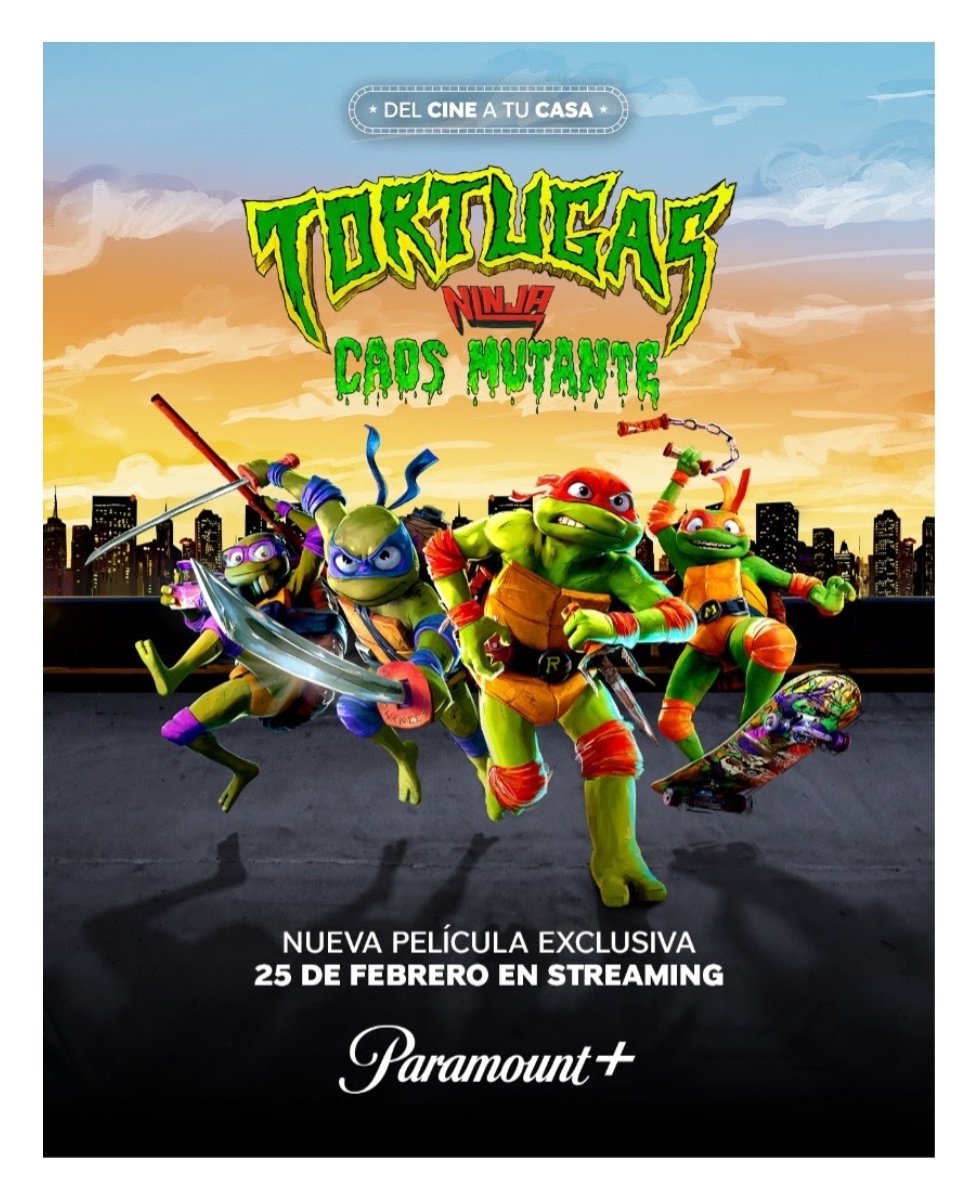 Paramount Estrena En Exclusiva El 25 De Febrero Tortugas Ninja Caos