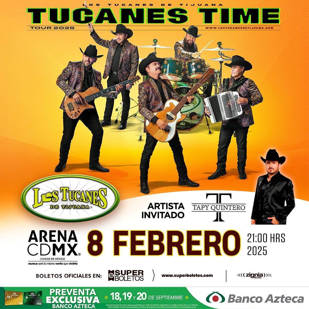 LOS TUCANES DE TIJUANA en 2025 en la Arena CDMX - MNI NOTICIAS
