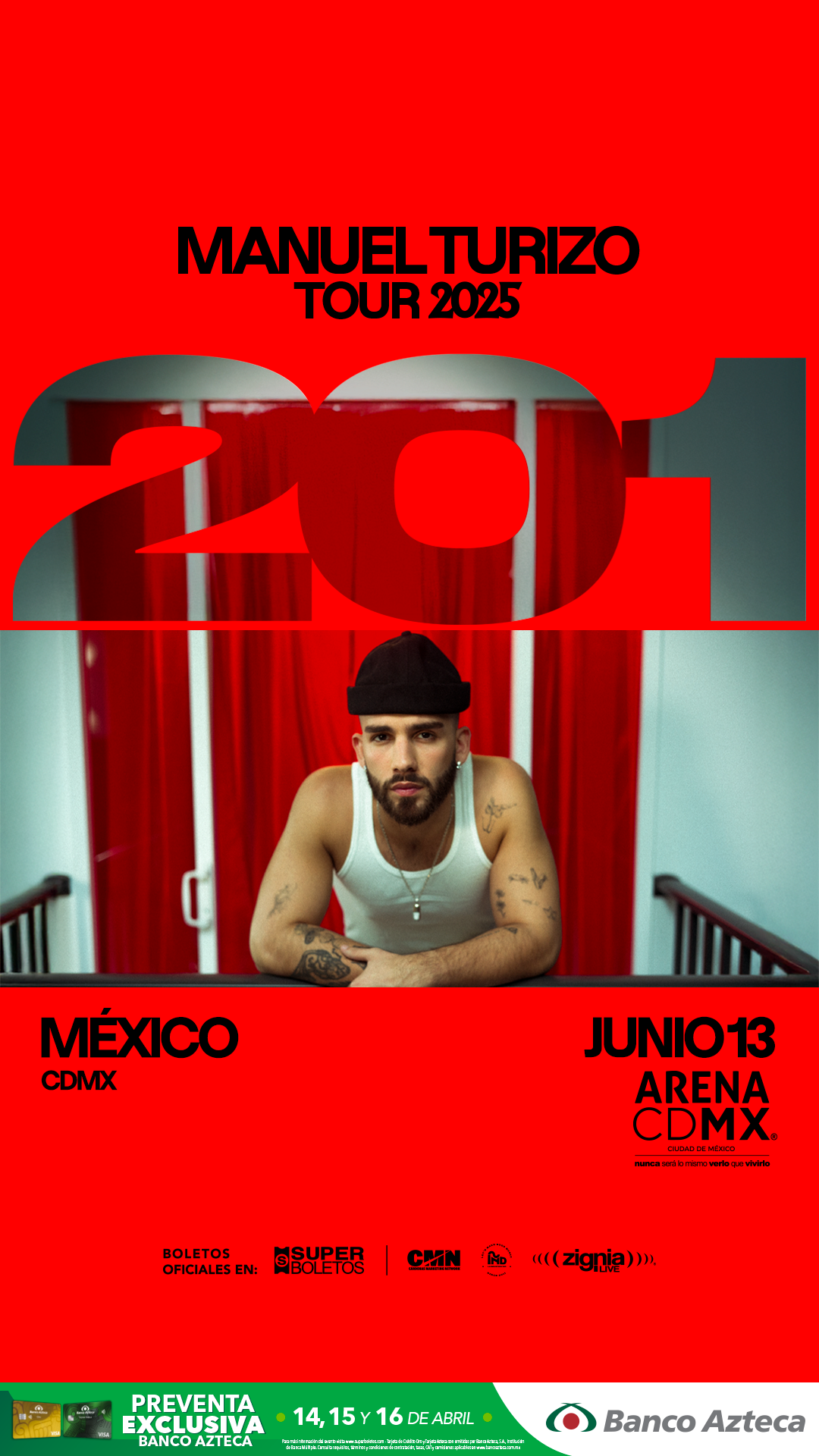 MANUEL TURIZO anuncia nuevas fechas en México con su 201 Tour - MNI ...
